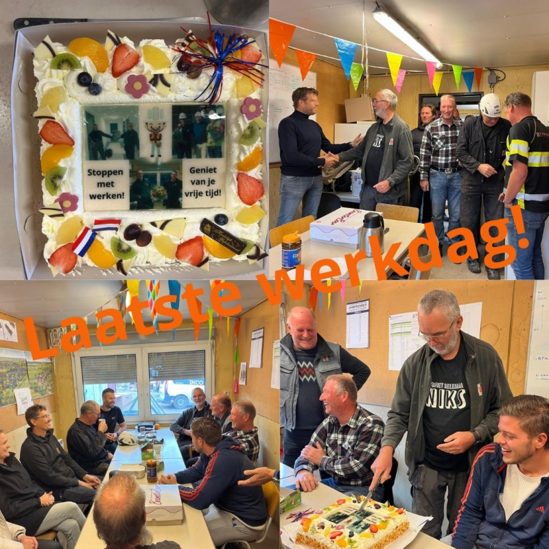 Sjors van de Voorde gaat met pensioen! Vandaag zijn laatste werkdag!Henselmans Bouw en Ontwikkeling